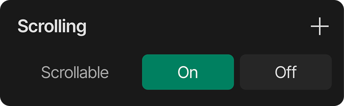 Scrolling | SquareLine Vision Documentation